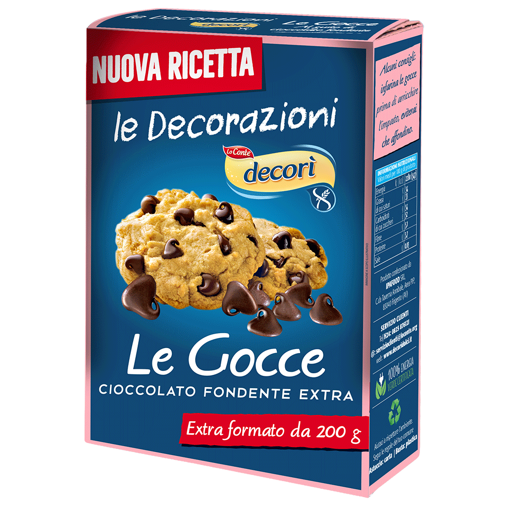 Gocce di cioccolato fondente | Le Celizie